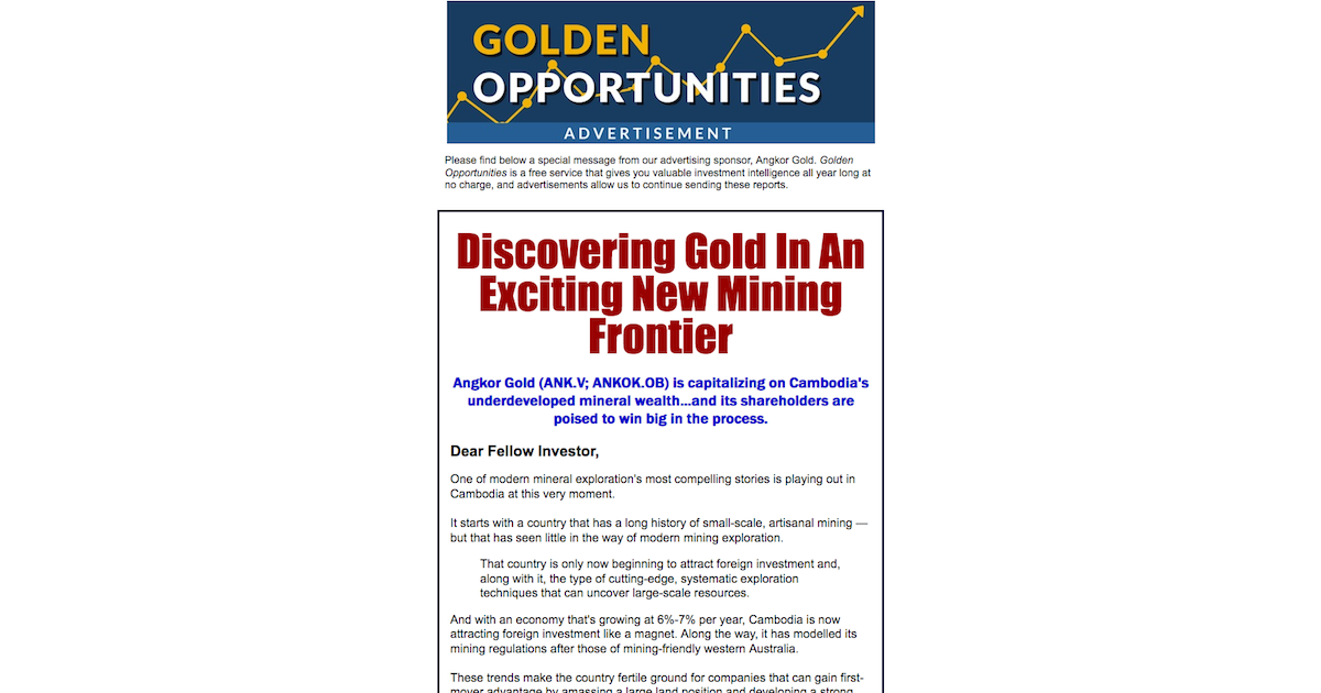 Discovering Gold In An Exciting New Mining Frontier